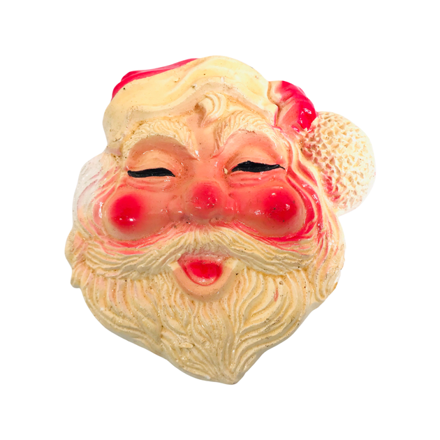 Vintage Santa Face Wall Hanging | Retro Solstice